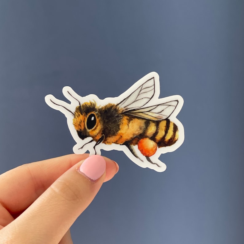 Bee Sticker Honeybee Sticker Vinyl Bee Sticker Set Waterproof Bee ...