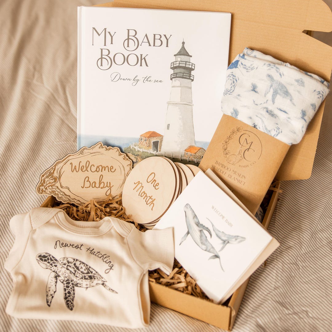 New Baby Gift Box Ocean Baby Shower Gift for New Mom Coming Home ...