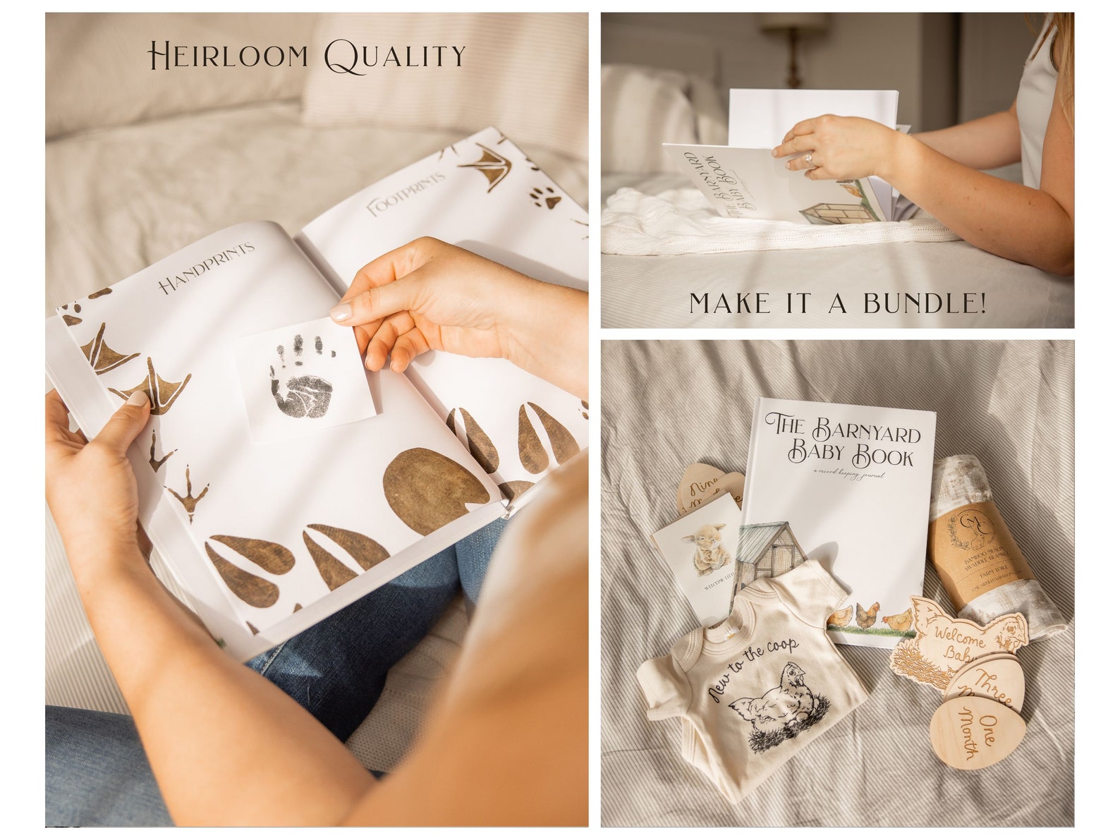 Farm Baby Book Gift for Baby First Year Book Heirloom Baby Gift New ...