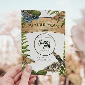 Nature Trail Birthday Invitation Bundle Explorer Theme Birthday Invite ...