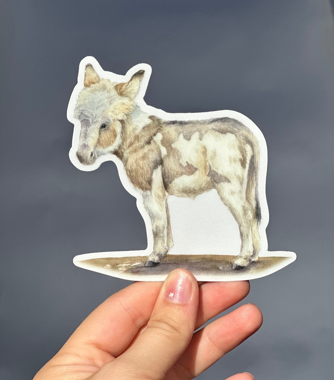 Donkey Sticker Baby Donkey Decal for Laptop Sticker Donkey Gift Sticker ...