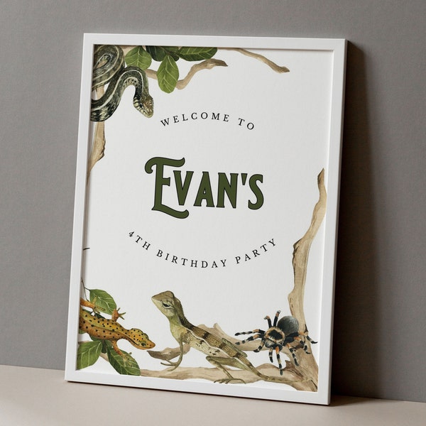 Lizard Welcome Sign - Etsy