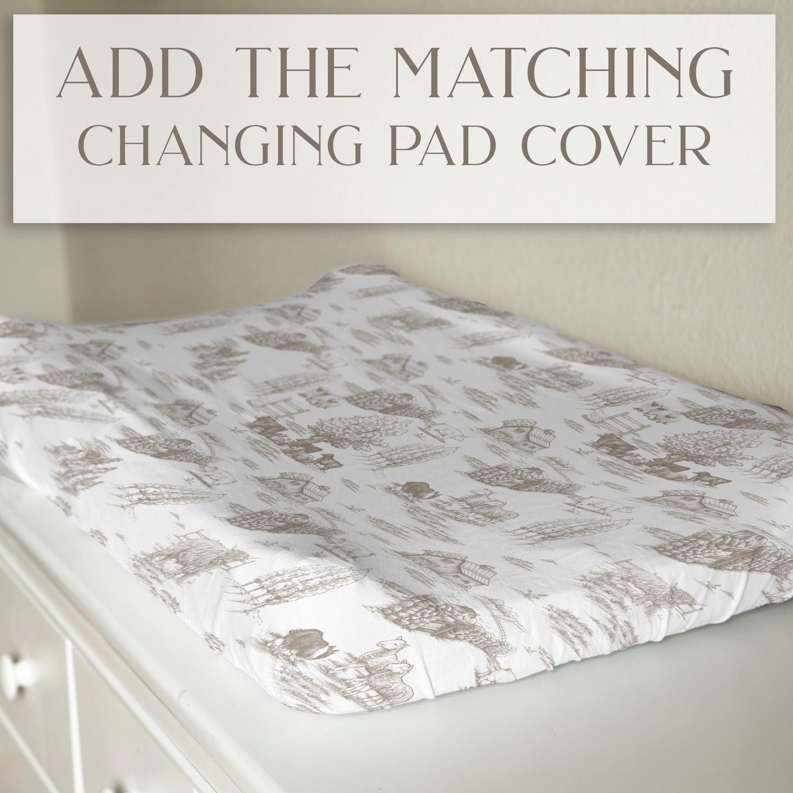 Farm Toile Crib Sheet Vintage Crib Bedding French Toile De Jouy Bedding ...