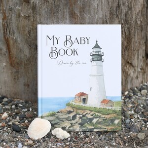 Ocean Themed Baby Memory Book Nautical Baby Album Baby's First Year ...