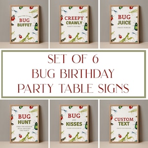 Bug Birthday Party Bundle Insect Birthday Invitation Bundle Boy ...