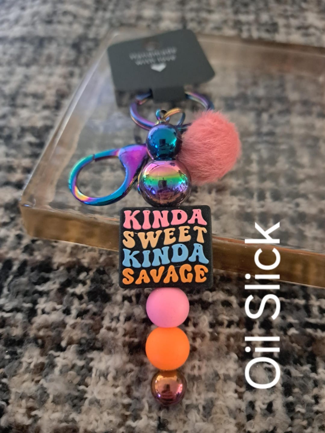 Sweet but Savage Clip-on Keychain - Etsy