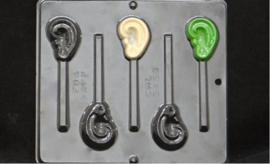 Ear Lollipop Chocolate Candy Mold 3459 - Etsy