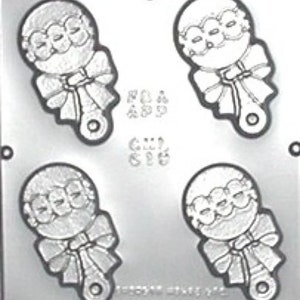 Baby Rattle Chocolate Candy Mold Baby Shower 619 - Etsy