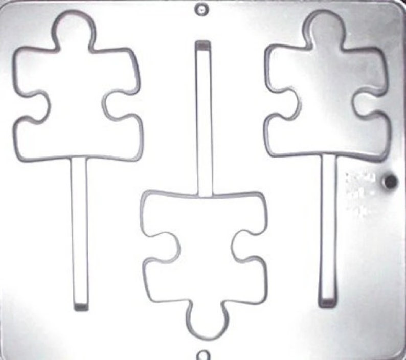Autism Symbol Lollipop Chocolate Candy Mold 3420 - Etsy