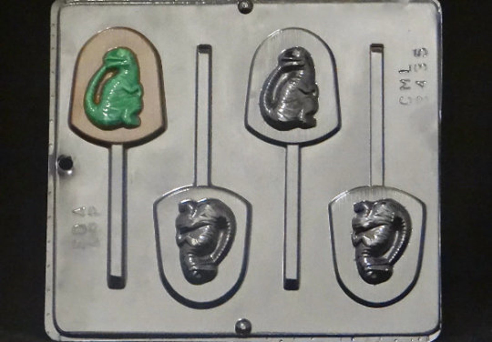 Dinosaur Lollipop Chocolate Candy Mold 3435 Raptor Mold - Etsy
