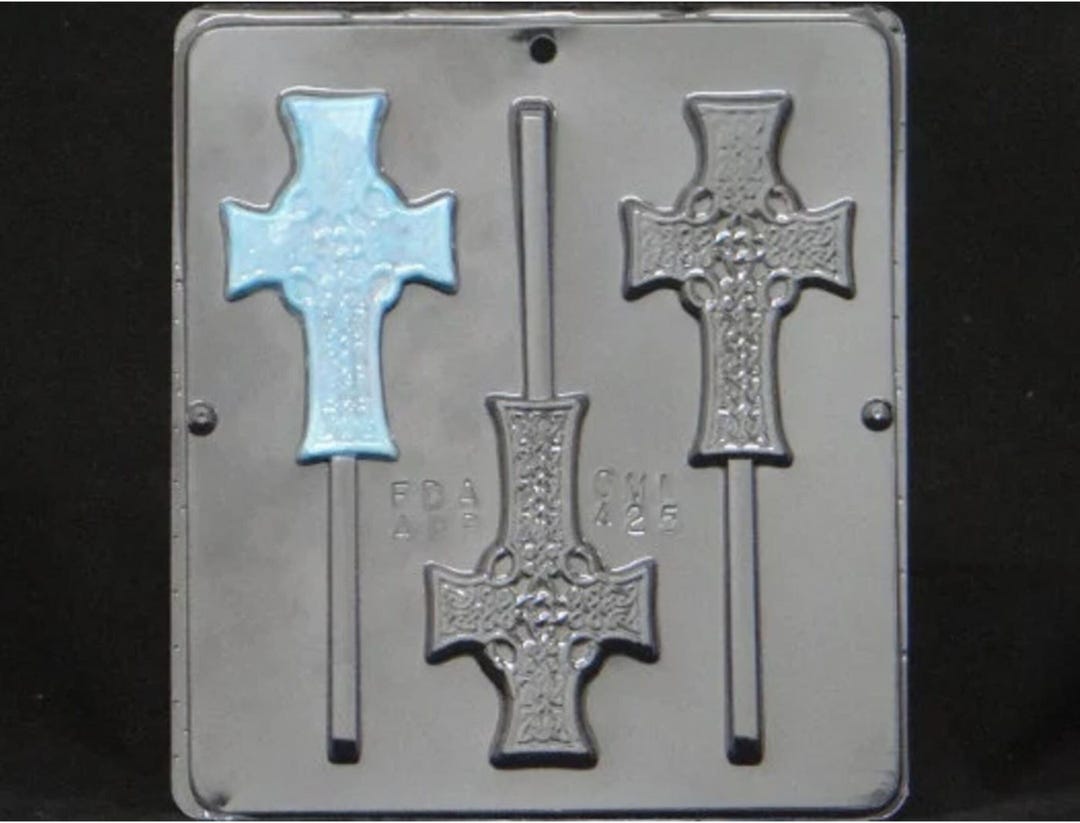 Celtic Cross Lollipop Chocolate Candy Mold Religious 425 - Etsy