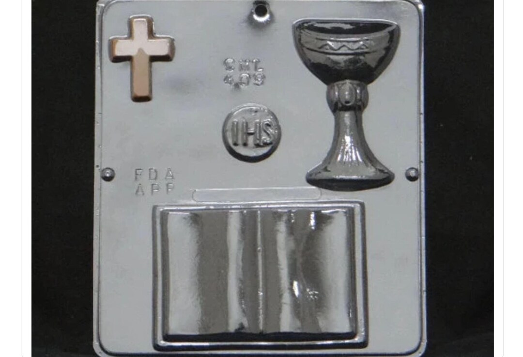First Communion Chocolate Candy Mold Religious 409 - Etsy