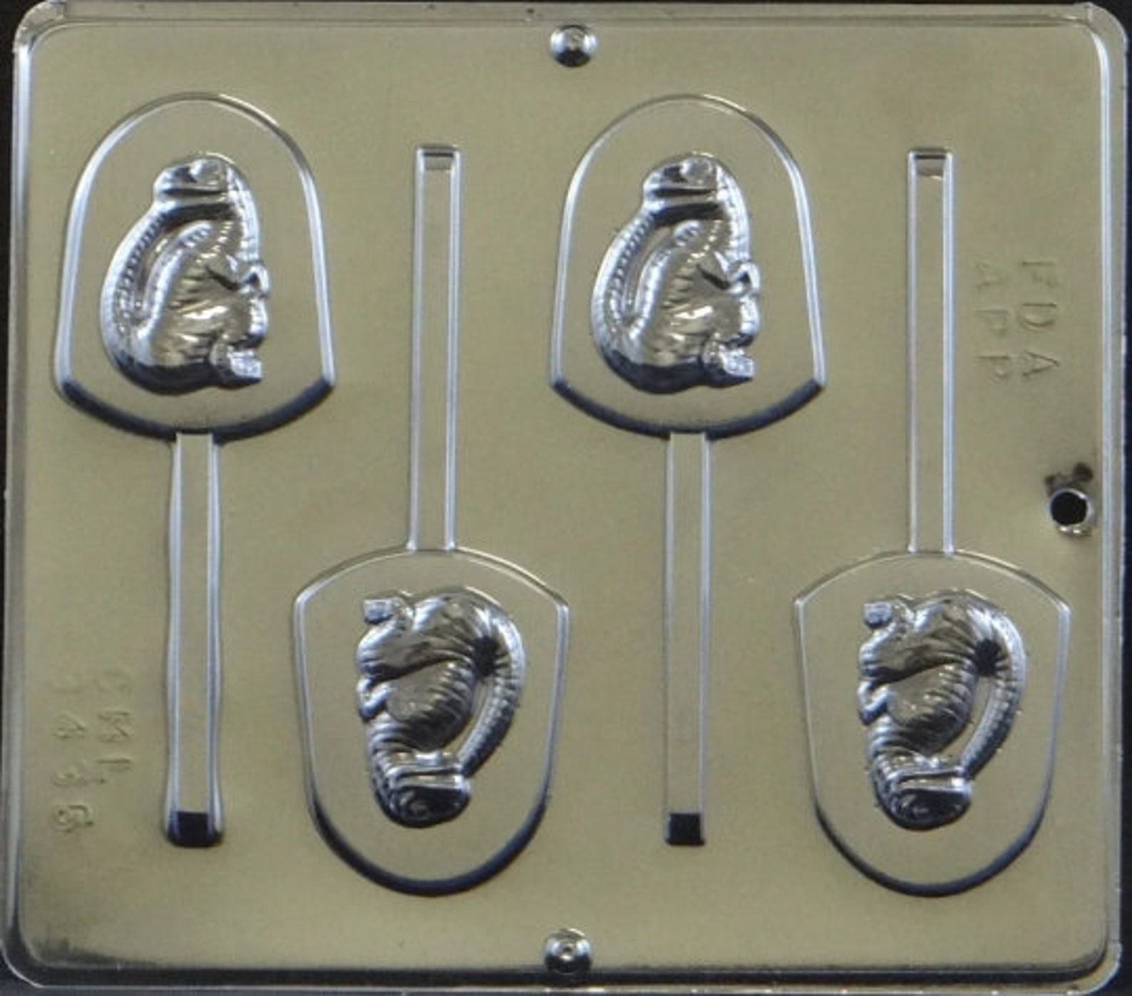 Dinosaur Lollipop Chocolate Candy Mold 3435 Raptor Mold - Etsy