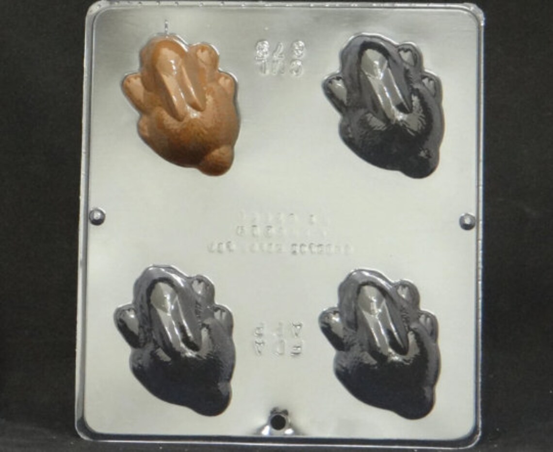 Rabbit Top View Chocolate Candy Mold Easter 879 - Etsy