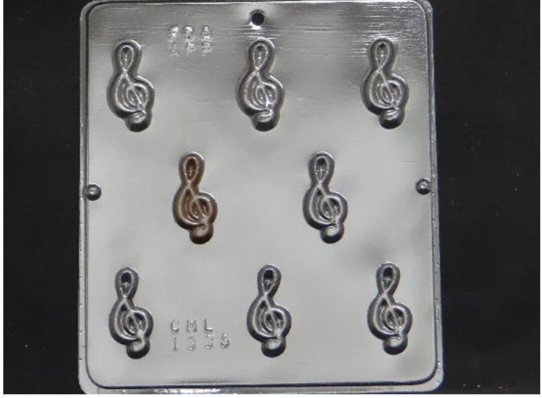 G Clef Musical Note Bite Size Chocolate Candy Mold 1335 - Etsy