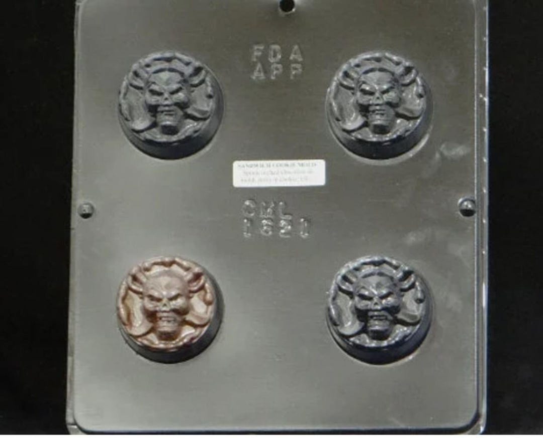 Skull / Pirate Halloween Cookie Sandwich Chocolate Candy Mold 1621 - Etsy