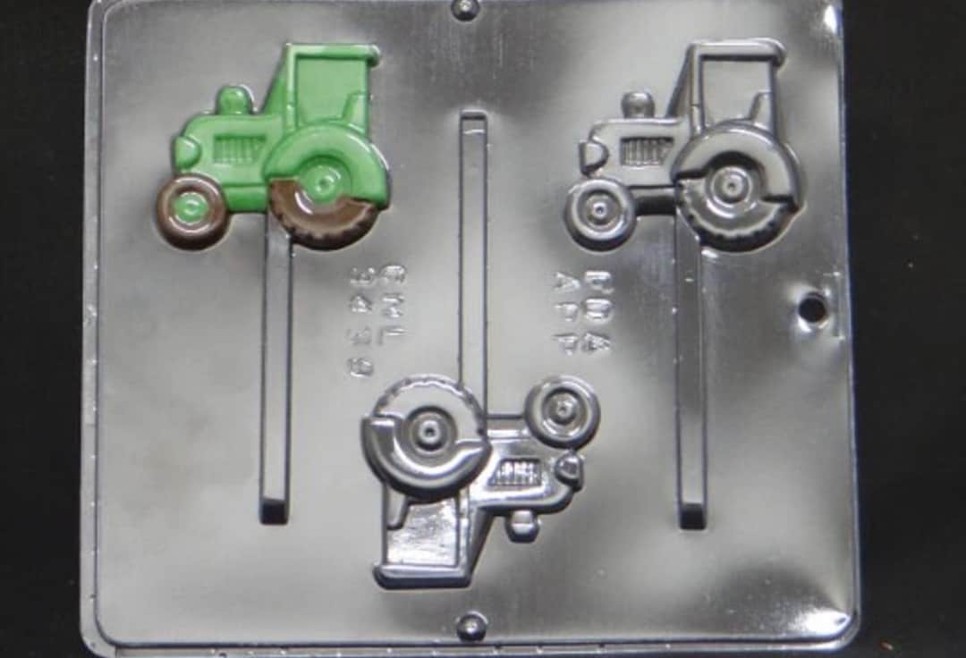 Tractor Lollipop Chocolate Candy Mold 3439 - Etsy
