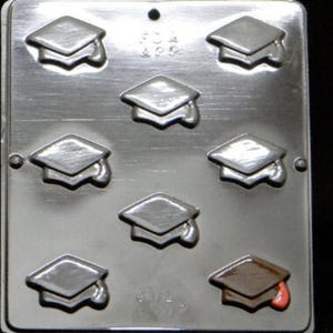 Graduation Cap Bite Size Chocolate Candy Mold Graduation 8007 Cup Cake ...