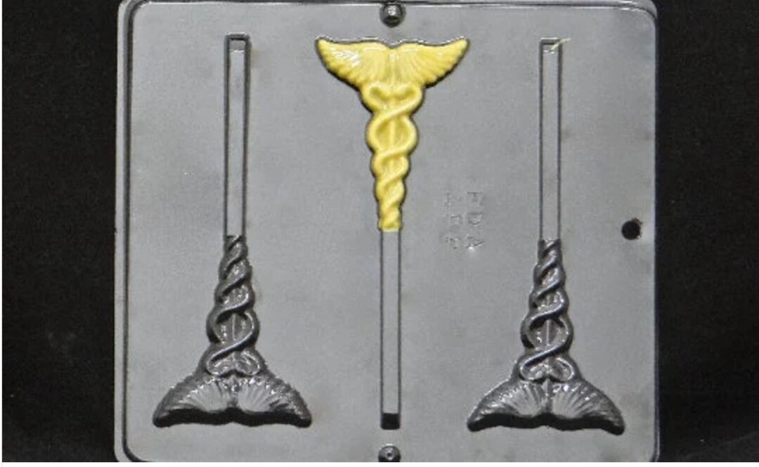 Medical Caduceus Lollipop Chocolate Candy Mold 3463 - Etsy