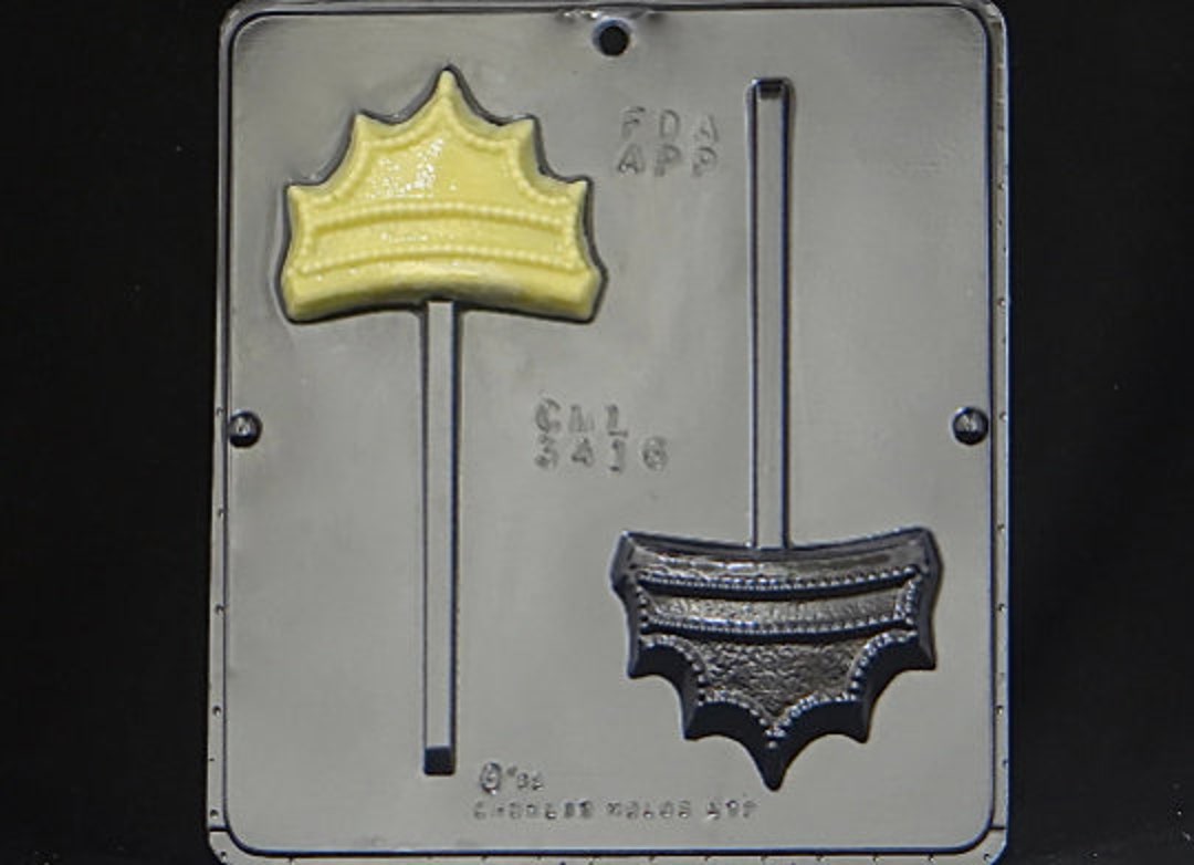 Plain Crown Lollipop Chocolate Candy Mold 3416 - Etsy