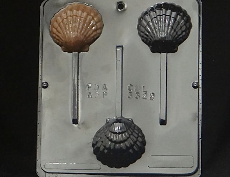 Sea Shell Lollipop Chocolate Candy Mold 3322 - Etsy