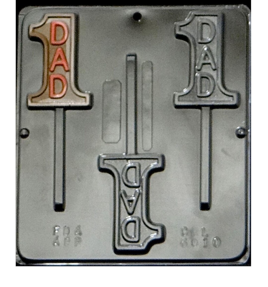 Number One 1# Dad Lollipop Chocolate Candy Mold Father's Day 6010 - Etsy