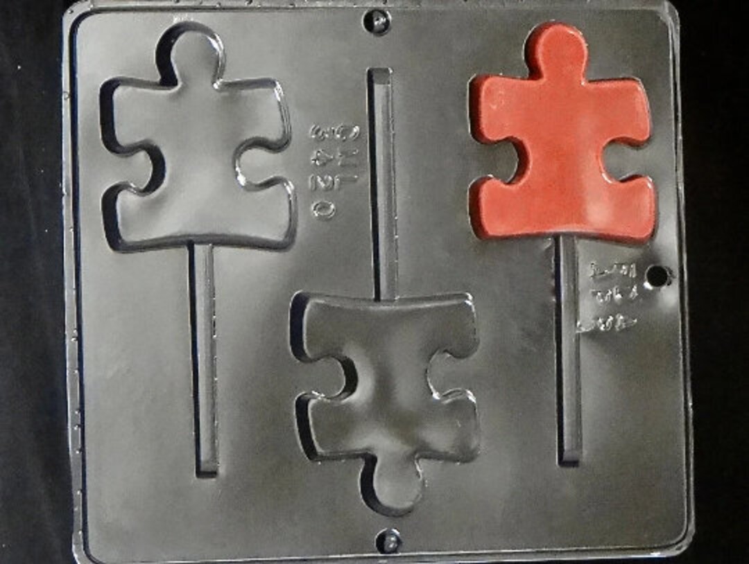 Autism Symbol Lollipop Chocolate Candy Mold 3420 - Etsy