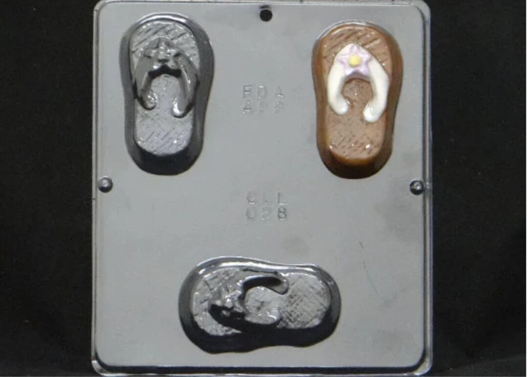 Flip Flop Mold for Soap or Chocolate 4" X 2 1/4" X 3/4" 028 - Etsy