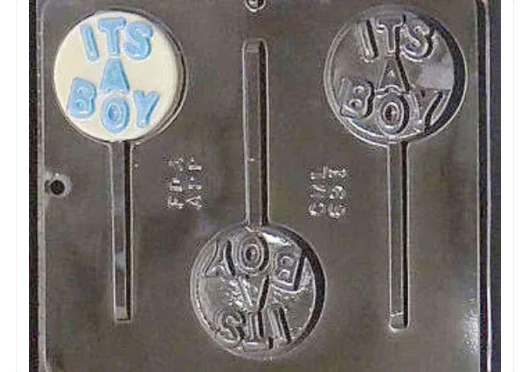 It's a Boy Lollipop Chocolate Candy Mold Baby Shower 691 - Etsy