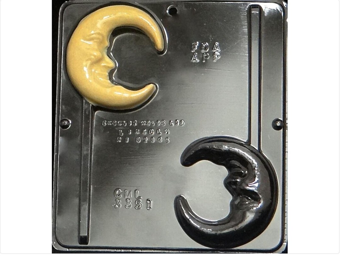 Moon Lollipop Chocolate Candy Mold 3351 - Etsy