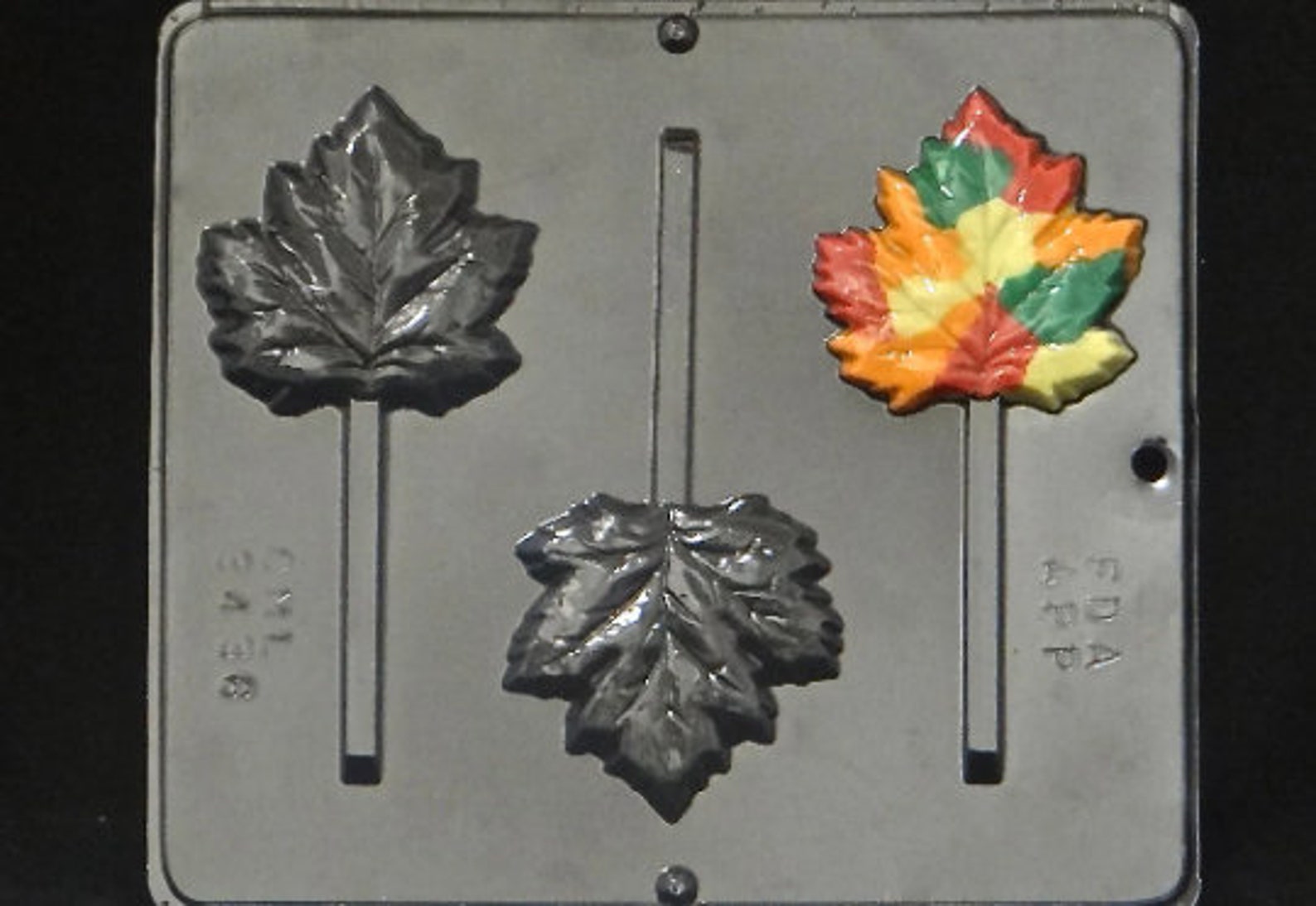 Fall Leaf / Autumn Leaf / Maple Leaf Lollipop Chocolate Candy Mold 3436 ...