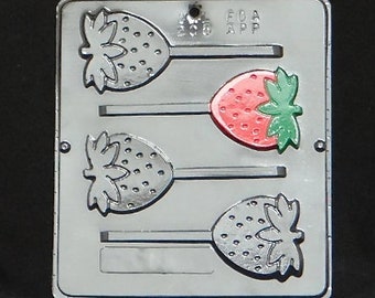 Strawberry Lid and Bottom AO090 Chocolate Candy Mold - Etsy