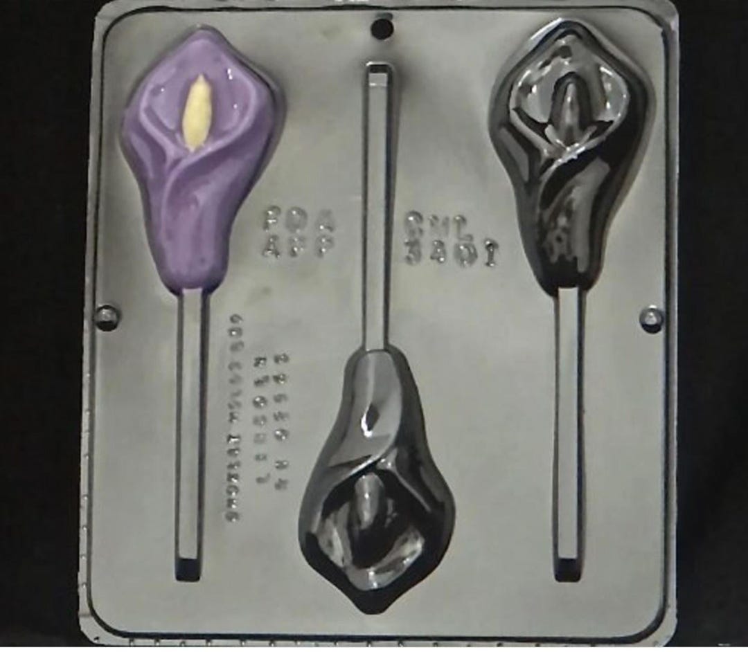 Calla Lily Lollipop Chocolate Candy Mold 3401 - Etsy