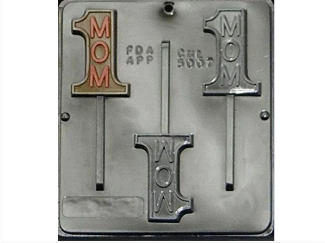 Number One 1# Mom Lollipop Chocolate Candy Mold Mothers Day 5007 - Etsy