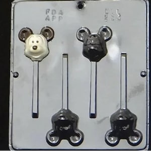 Mickey Mouse Head Lollipop Chocolate Candy Mold 233 - Etsy