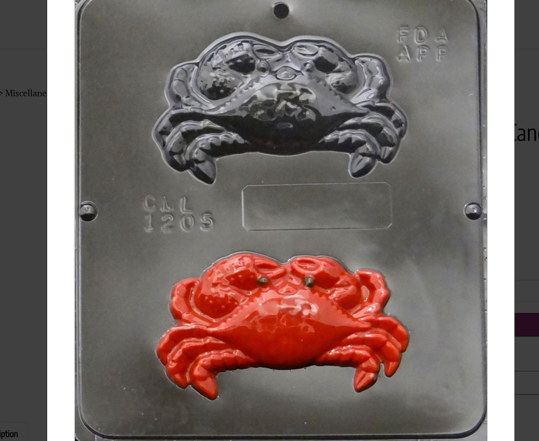 Crab Chocolate Candy Mold 1205 - Etsy