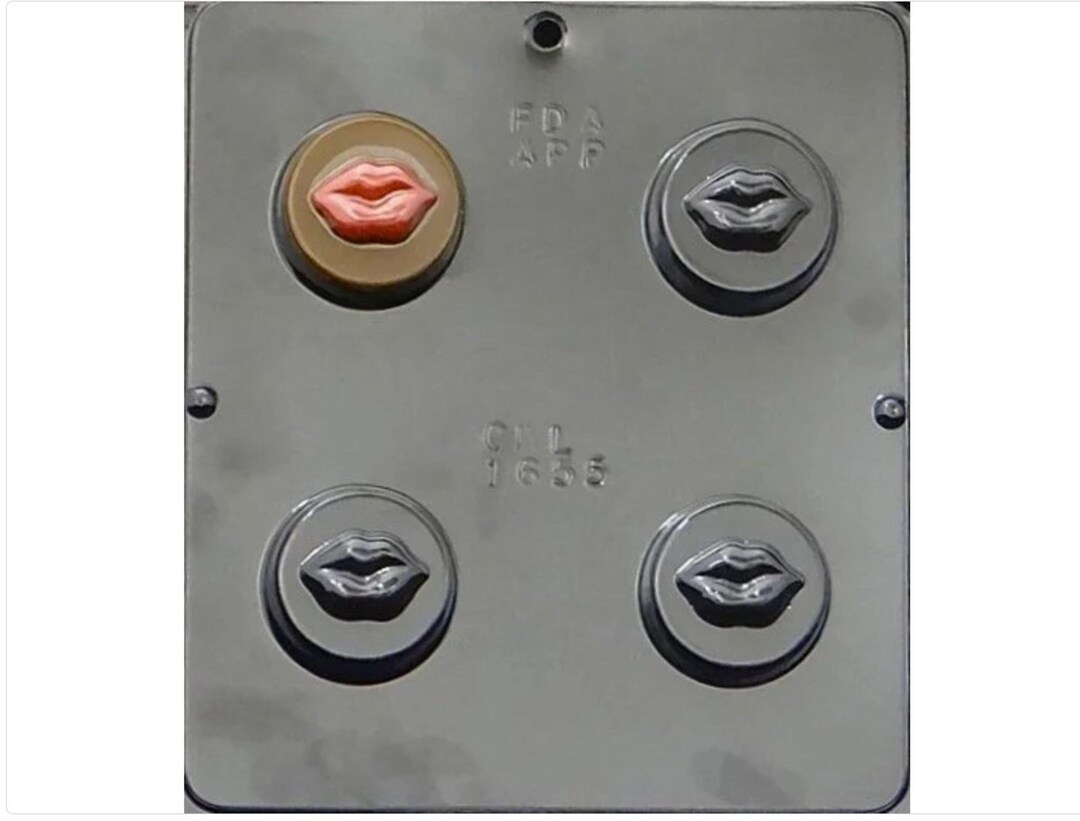 Lips Cookie Sandwich Chocolate Candy Mold Valentines Day Wedding 1655 ...