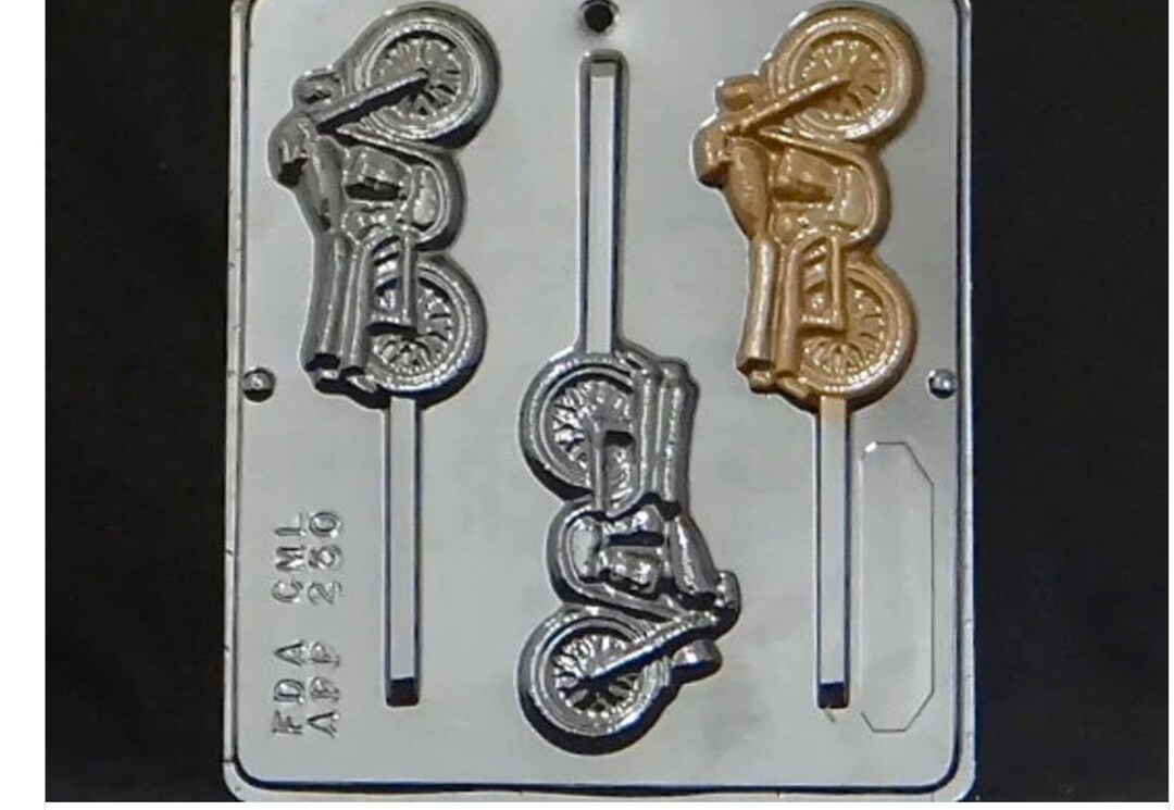 Motorcycle Lollipop Chocolate Candy Mold 250 - Etsy