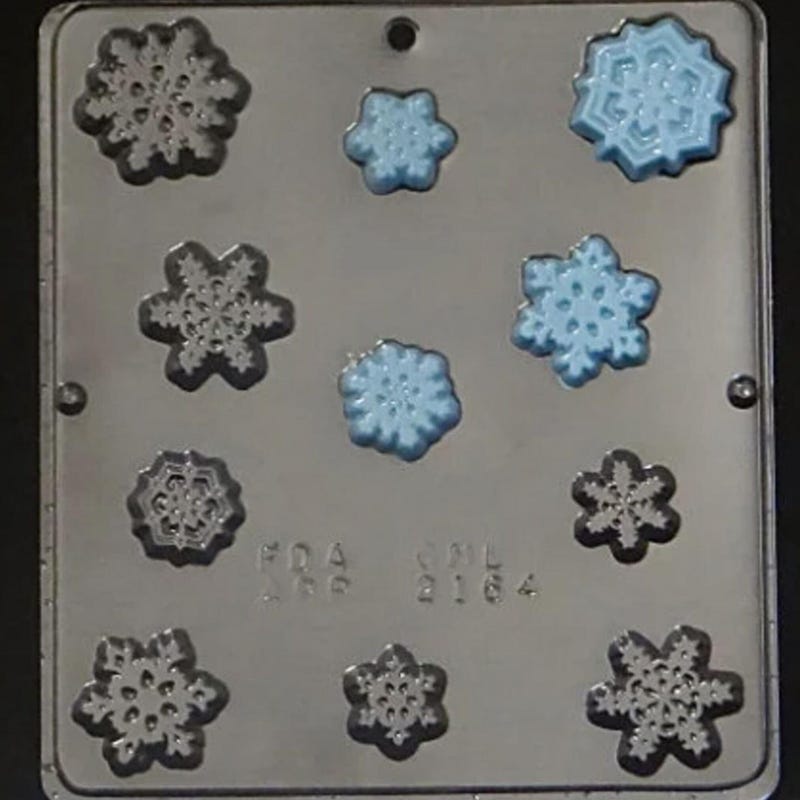 Chocolate Snowflake Mold - Etsy