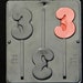 Number 3 Lollipop Chocolate Candy Mold Birthday 3# 3431 - Etsy