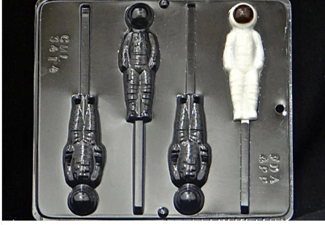 Astronaut Lollipop Chocolate Candy Mold 3414 - Etsy