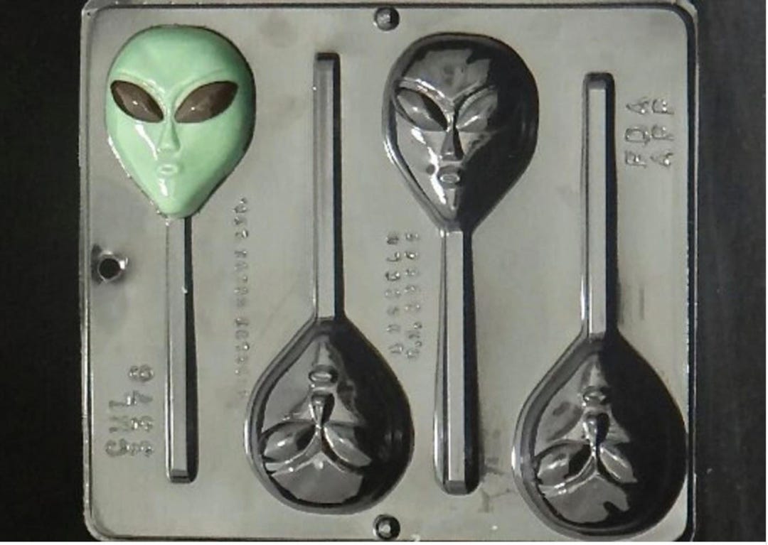 Alien Lollipop Chocolate Candy Mold 3376 - Etsy