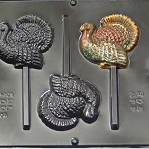 Turkey Lollipop Chocolate Candy Mold Thanksgiving 1006 - Etsy