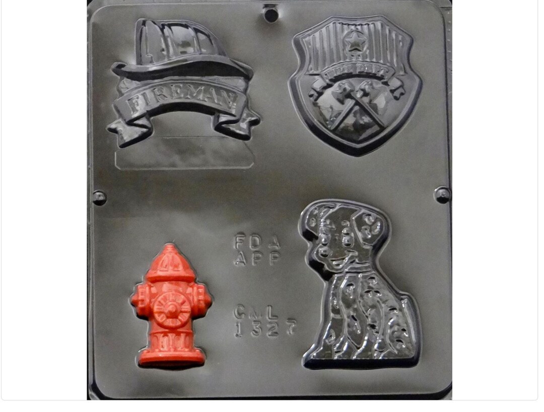 Fireman Assortment Chocolate Candy Mold 1327 - Etsy