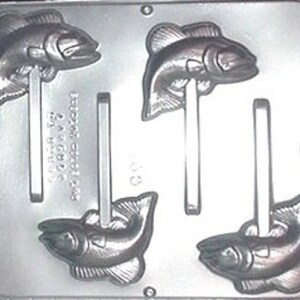 Bass Fish Lollipop Chocolate Candy Mold 3335 - Etsy
