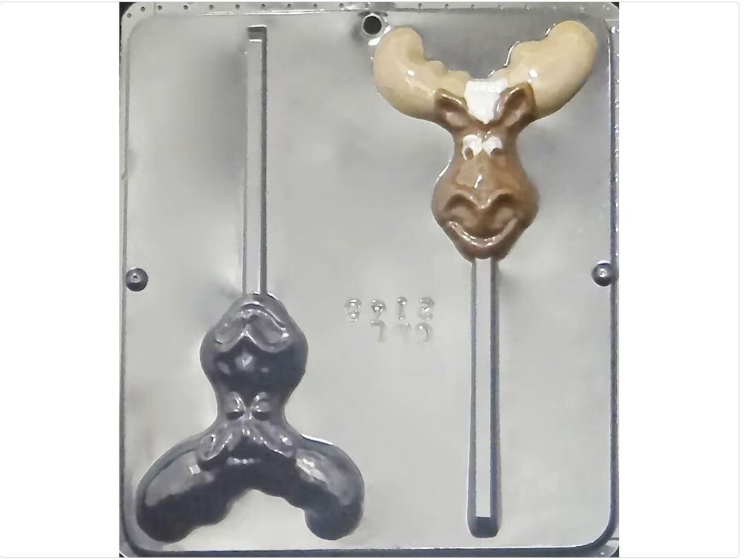 Mr. Moose Reindeer Lollipop Chocolate Candy Mold 2145 - Etsy
