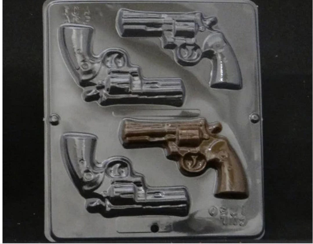 Gun Handgun Chocolate Candy Mold 1250 - Etsy UK