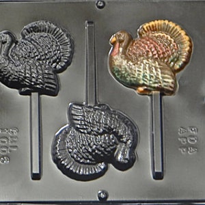 Turkey Lollipop Chocolate Candy Mold Thanksgiving 1006 - Etsy