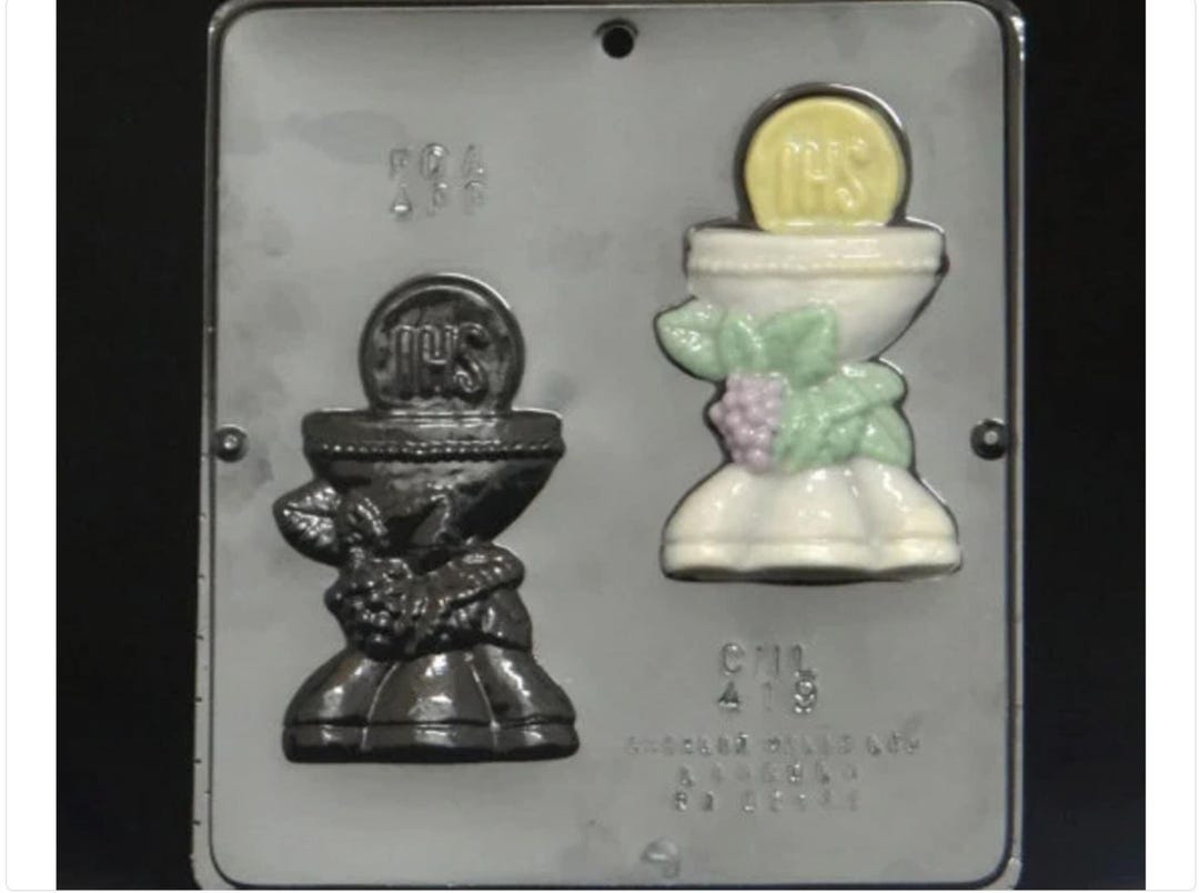 First Communion Chalice and Host Chocolate Candy Mold Religious 419 - Etsy