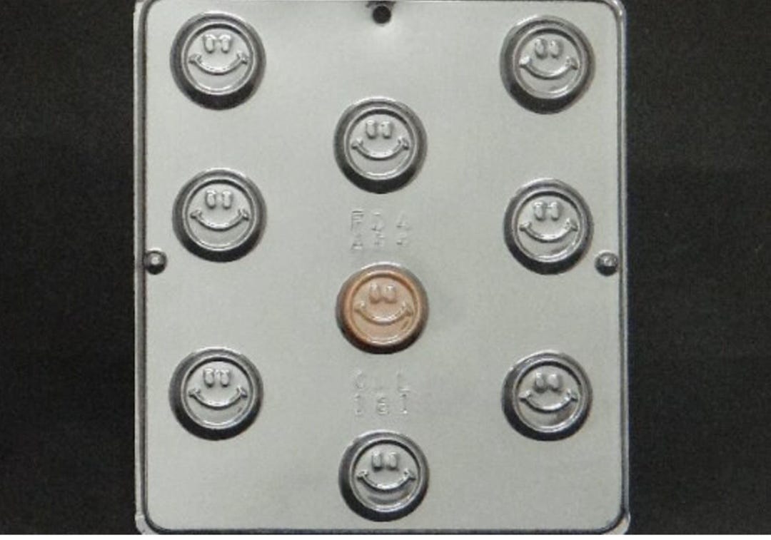 Smiley Face Candy Mold for Chocolate Candy Making 181 - Etsy